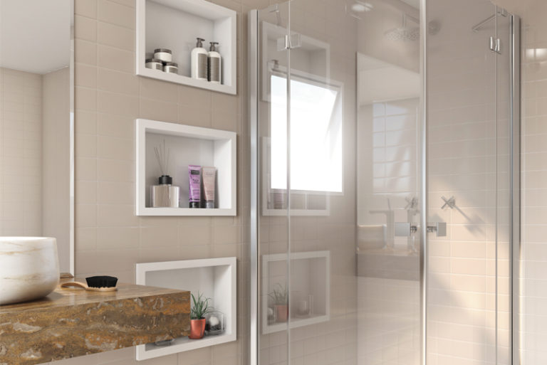 Altura do nicho no banheiro: qual a altura ideal?