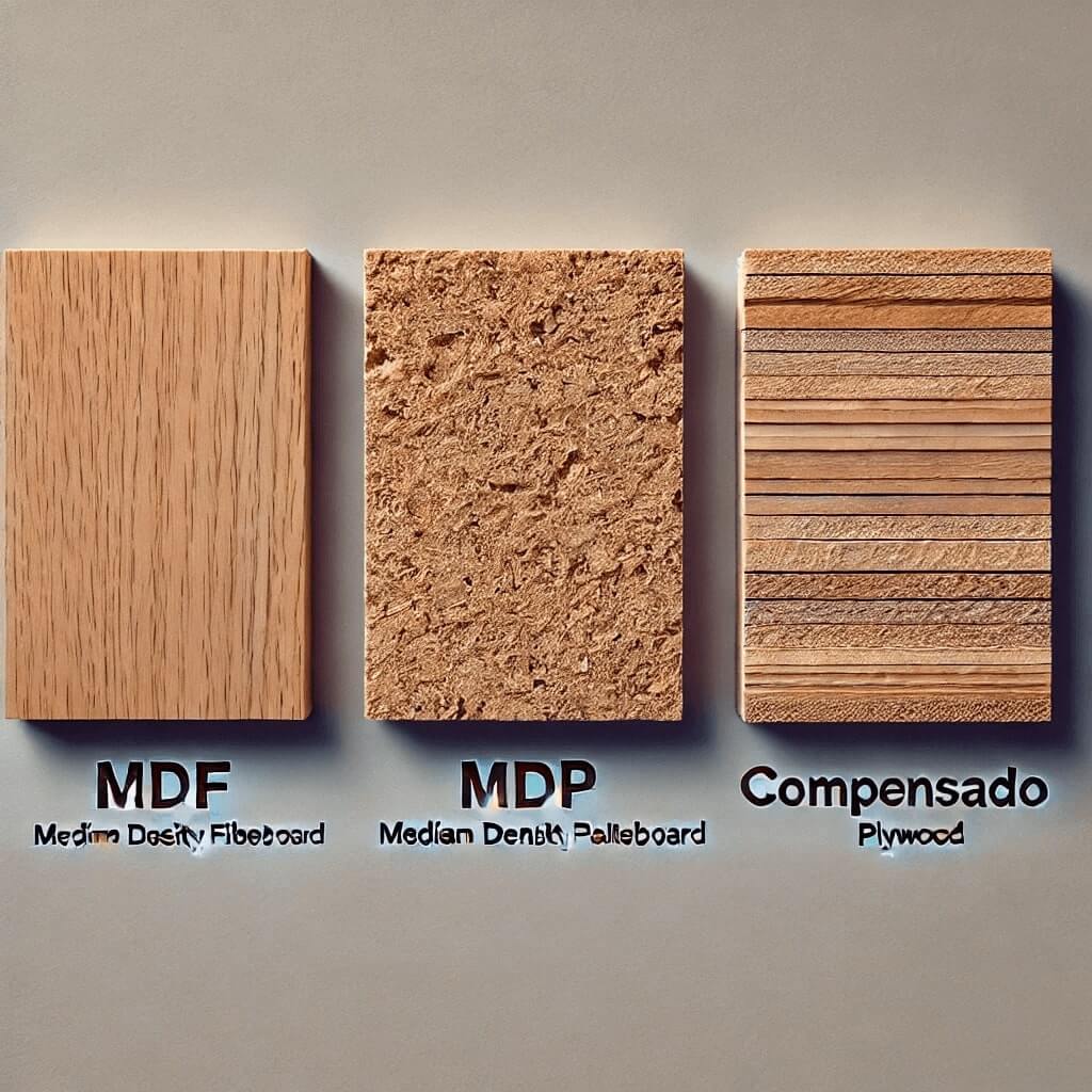 Diferenças entre MDF, MDP e compensado | CasaBemFeita.com